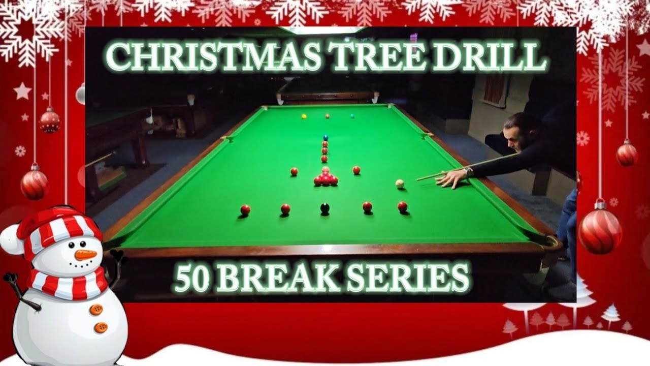 SNOOKER PRACTICE ROUTINE 🌟 CHRISTMAS TREE DRILL 🌟 50 Break Series Ep 01 ...