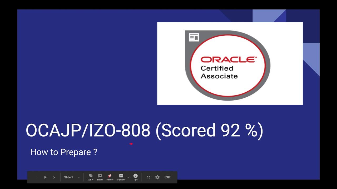 How to score in OCA ? Java 8 OCAJP 8 preparation (Scored 92 % ) - YouTube