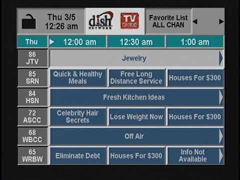 Dish Network Guide Interface (3-5-2008) [HQ] - YouTube