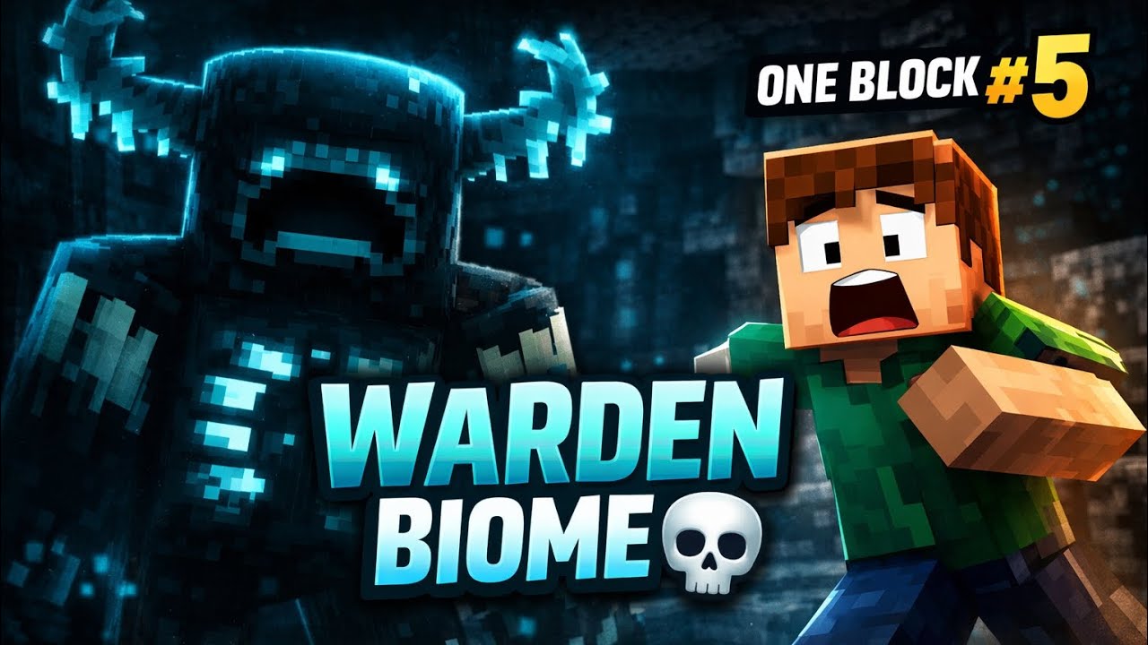 One Block Survival Part 5 😱 | WARDEN Biome Unlock Ho Gaya 💀 - YouTube