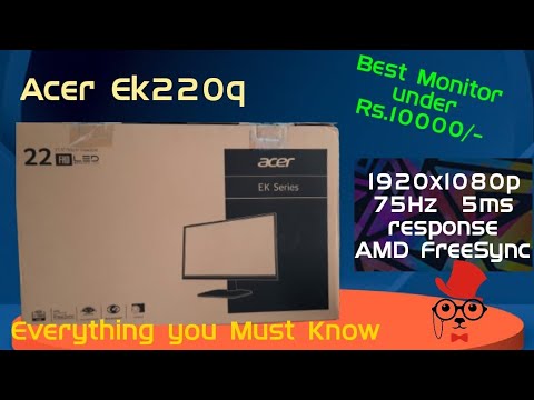 Acer EK220q FHD Monitor Unboxing & Review - YouTube