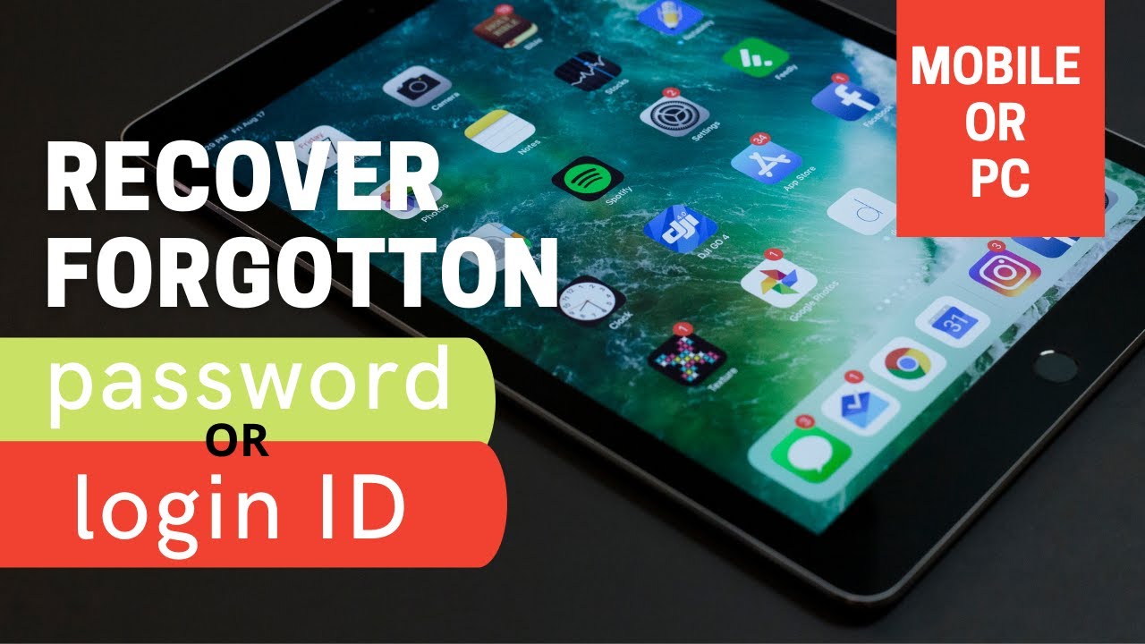 how to recover password of any app, how to recover password of any ...