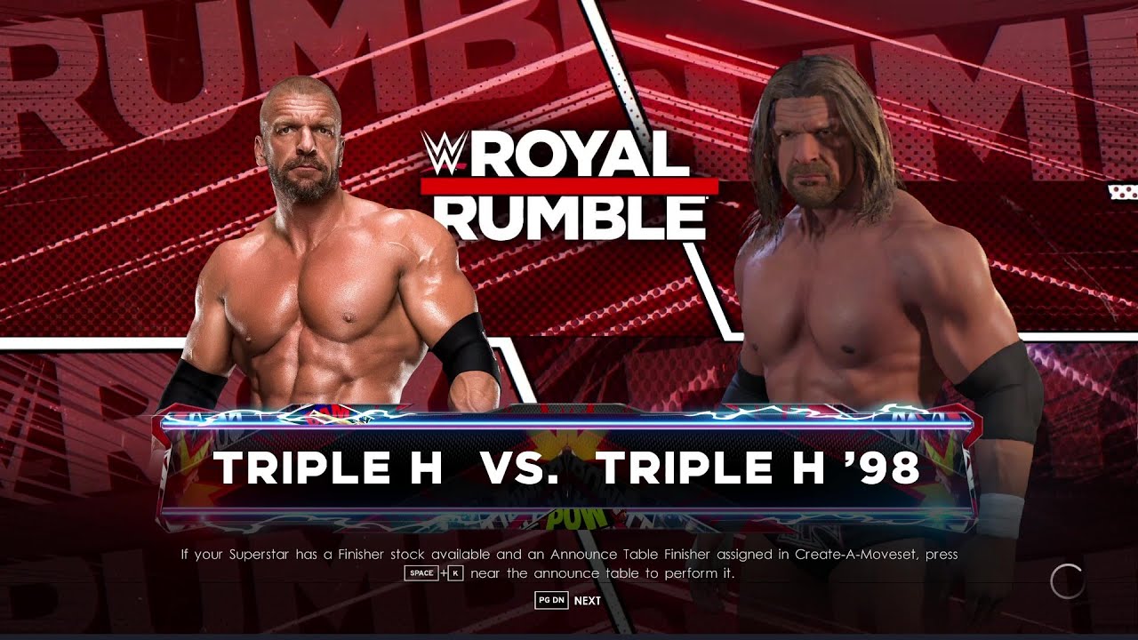 The Game vs The King of Kings / Triple H vs Triple H / WWE 2K22 ...