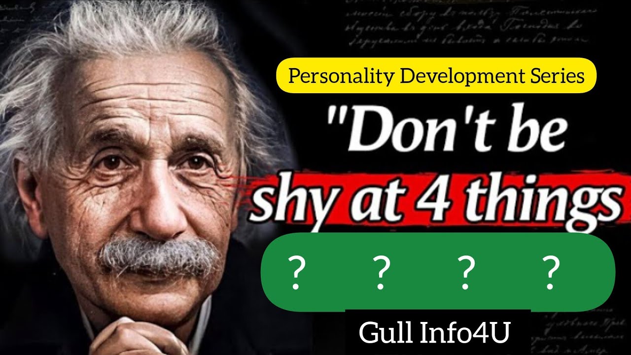 Don't be Shy at 4 Things | Which things need not to be Shy | Help ...