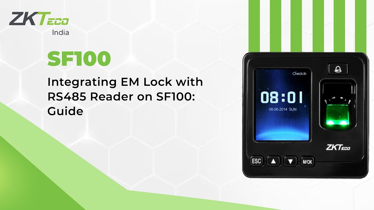 Integrating EM Lock with RS485 Reader on SF100: Guide - YouTube