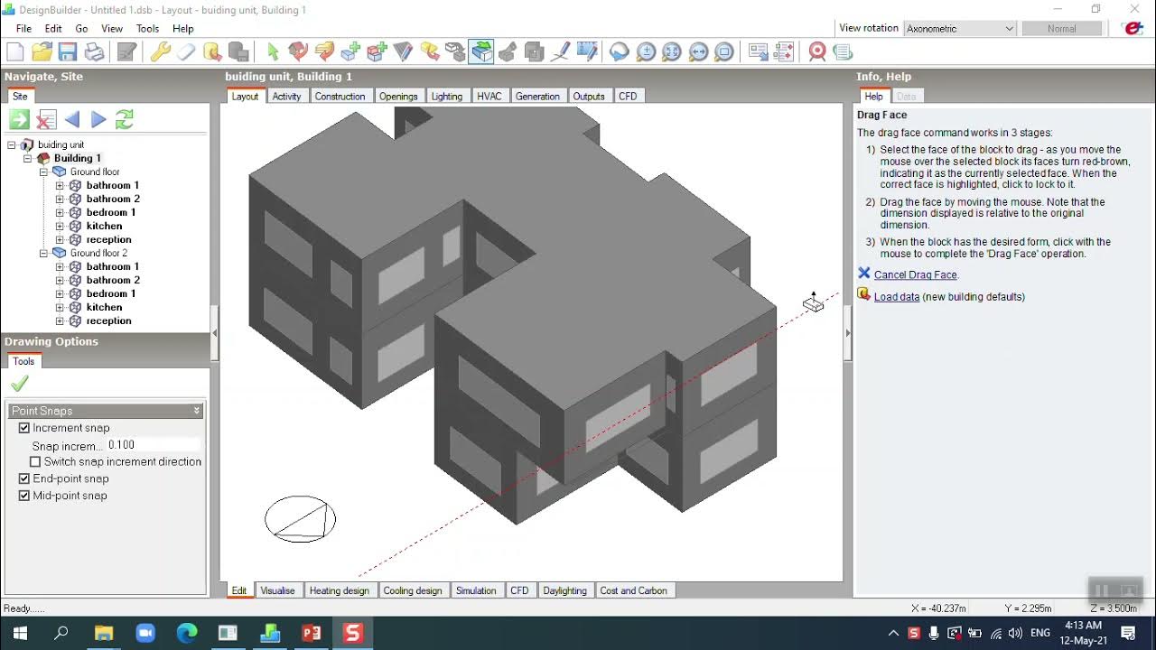 Lecture 4 DesignBuilder tutorial for Windows and doors editing - YouTube