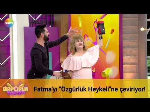 Taner, Fatma'yı ''Özgürlük Heykeli''ne çeviriyor!