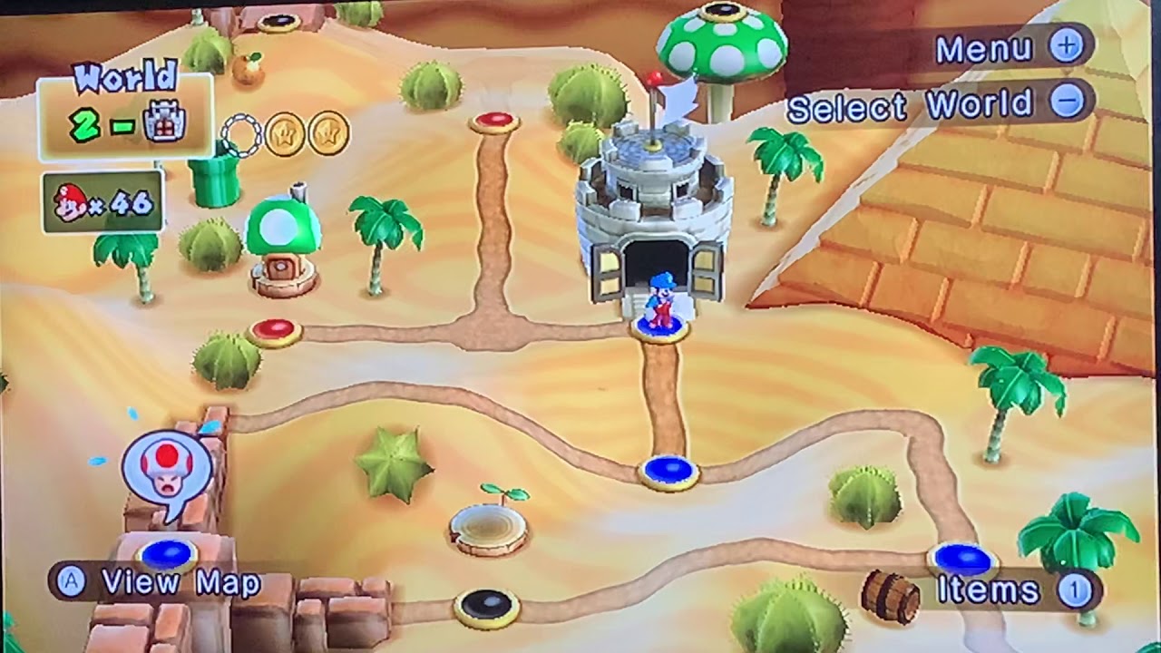 New Super Mario Bros.Wii | World 2-4 (1 player) - YouTube