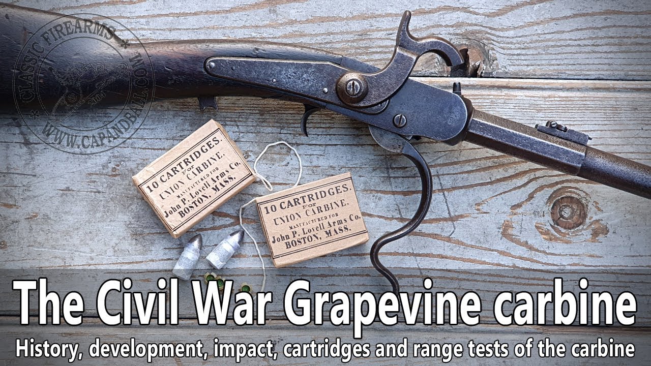 The Civil War Grapevine percussion breech loading carbine - YouTube
