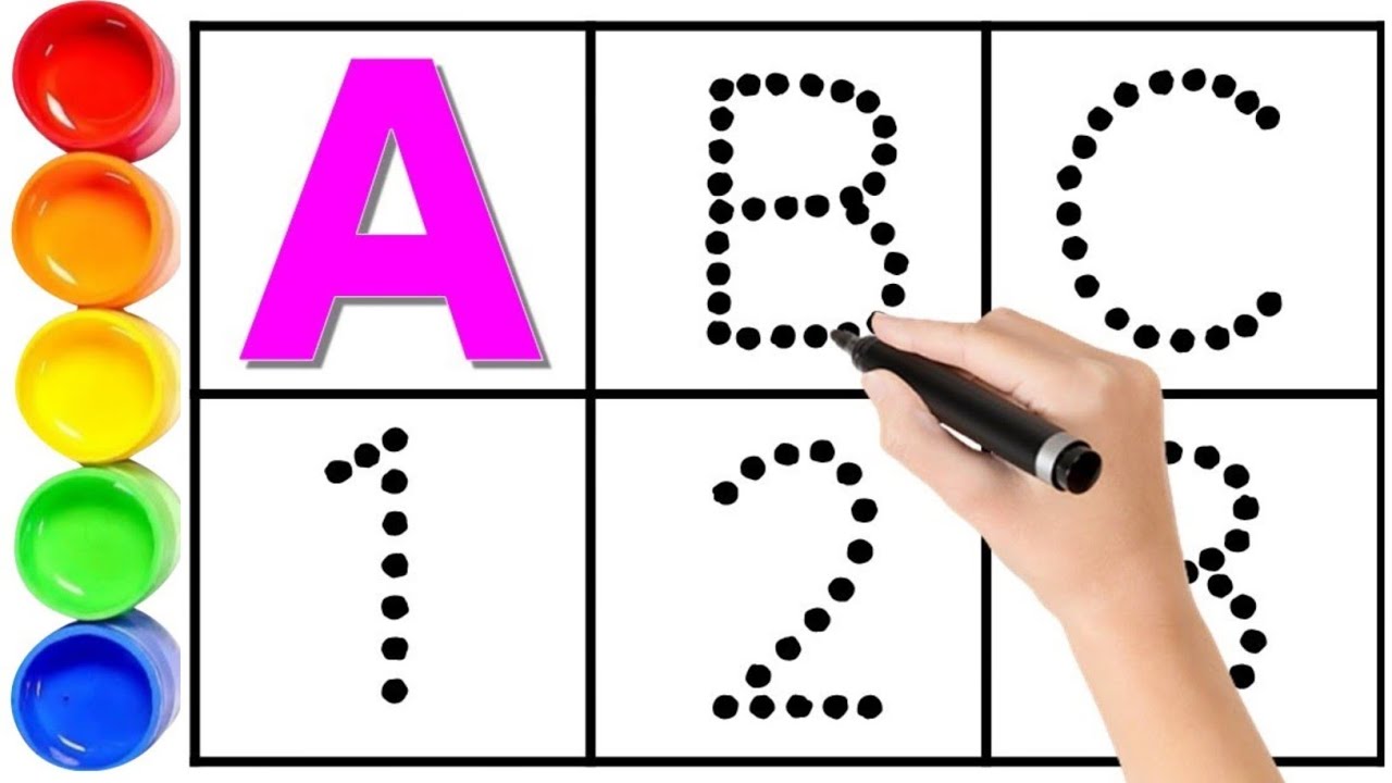 ABCD, Learn to count, Alphabets, One two three, 123 numbers | read abc ...