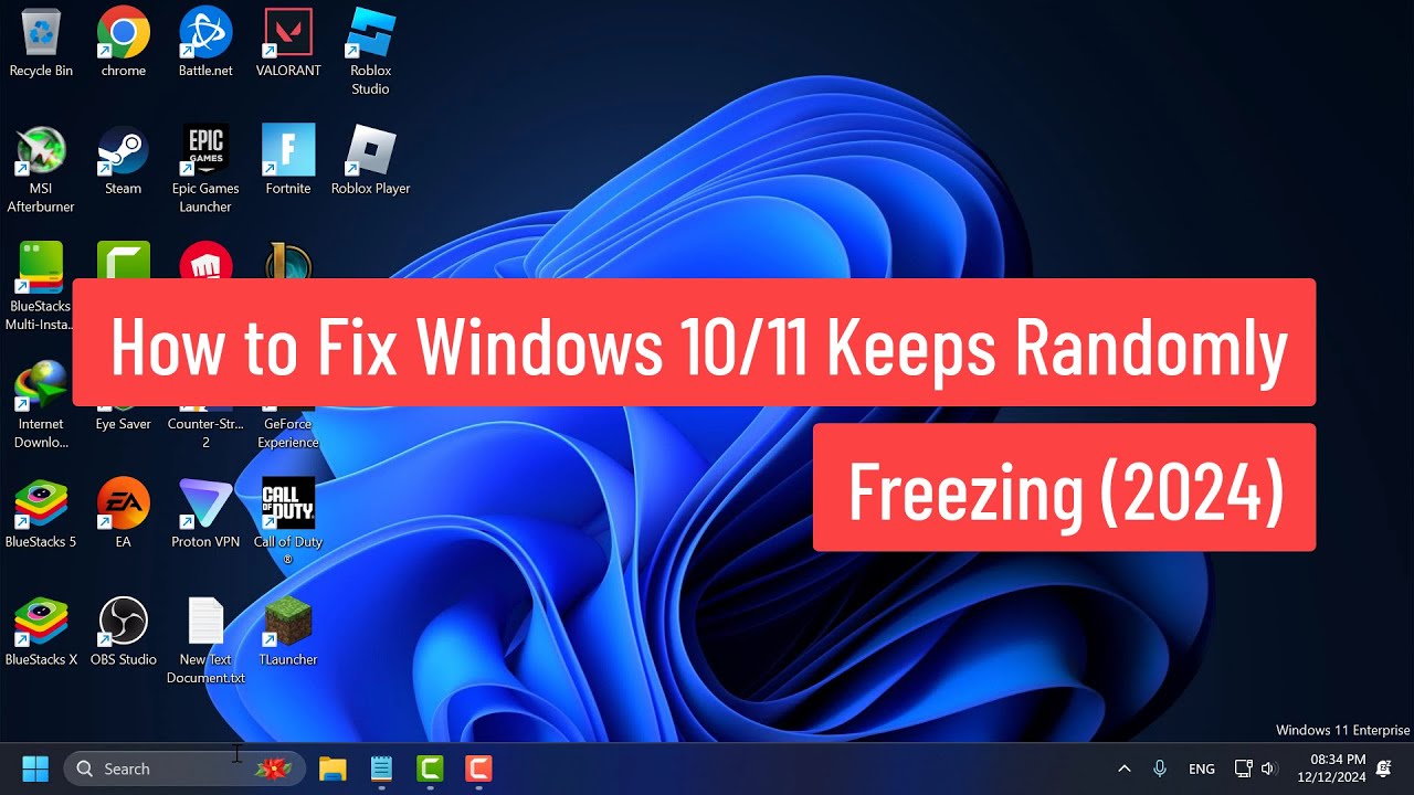 How to Fix Windows 10/11 Keeps Randomly Freezing (2024) - YouTube