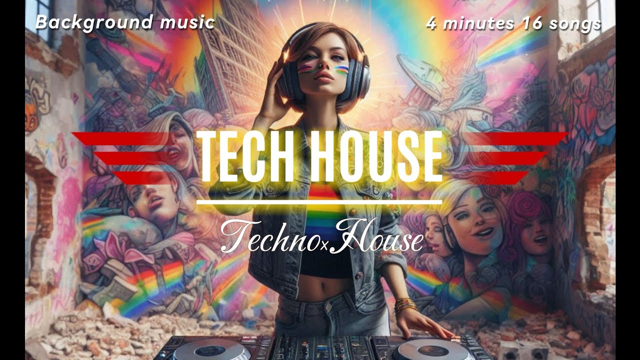 TECH HOUSE MIX 2024 / 4 minutes 16songs /【background music】【作業用BGM ...