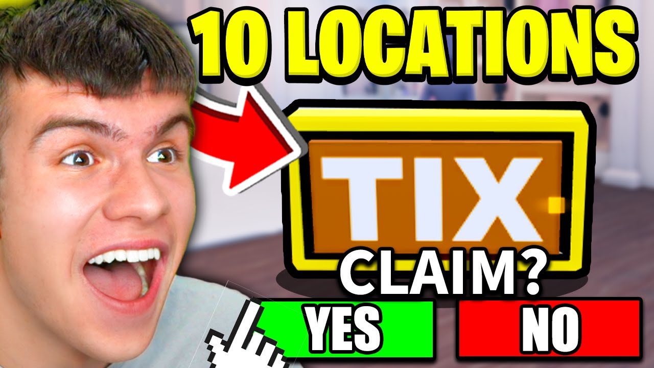 How To FIND ALL 10 TIX LOCATIONS In DRESS TO IMPRESS! ROBLOX THE ...