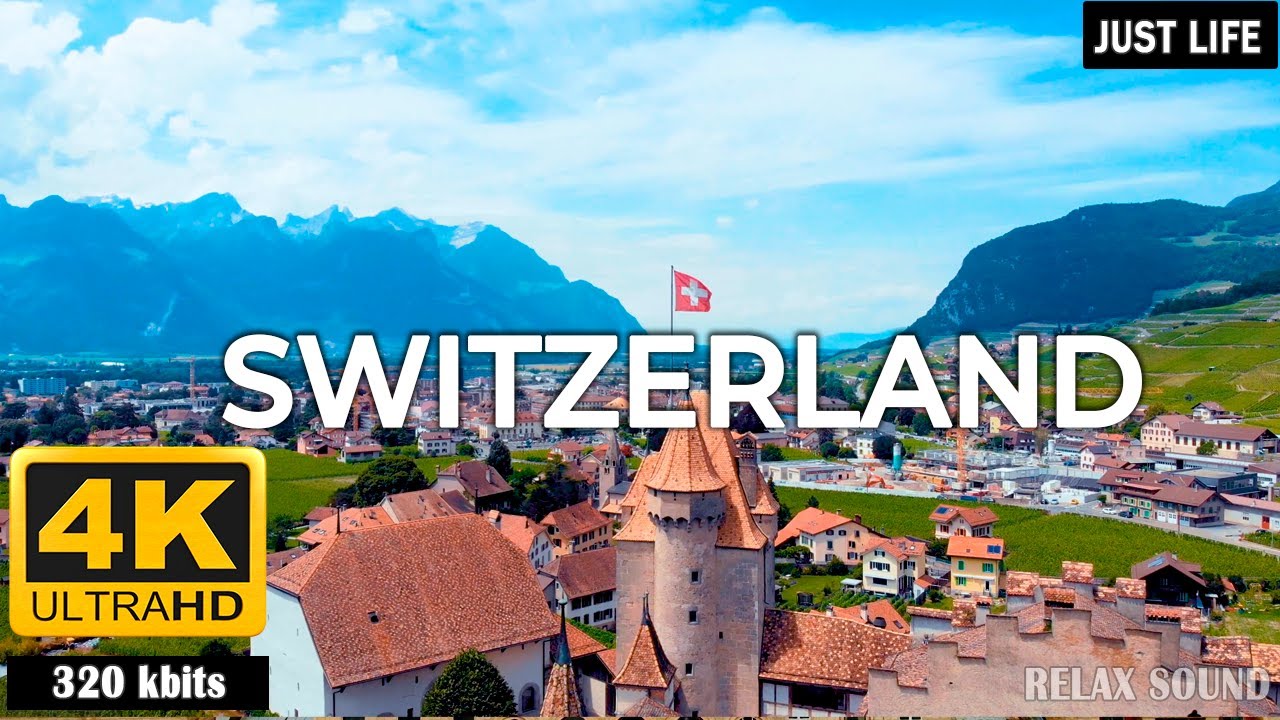 Switzerland - beautiful landscapes of cities rivers and mountains - YouTube