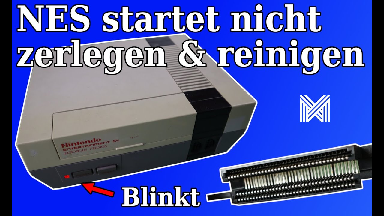 Nintendo NES startet nicht - blinkt nur - zerlegen und reinigen - kein ...