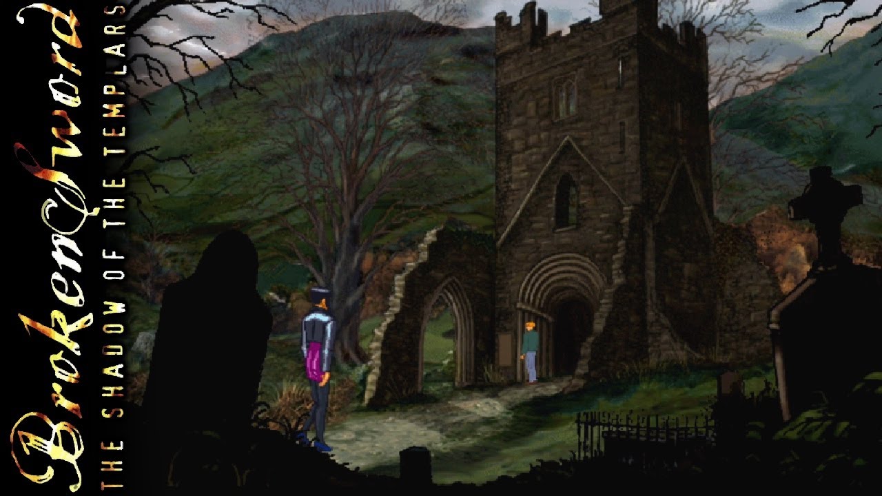 Broken Sword 1 Walkthrough #8 | Train, St. Ninian's Church & Ending ...