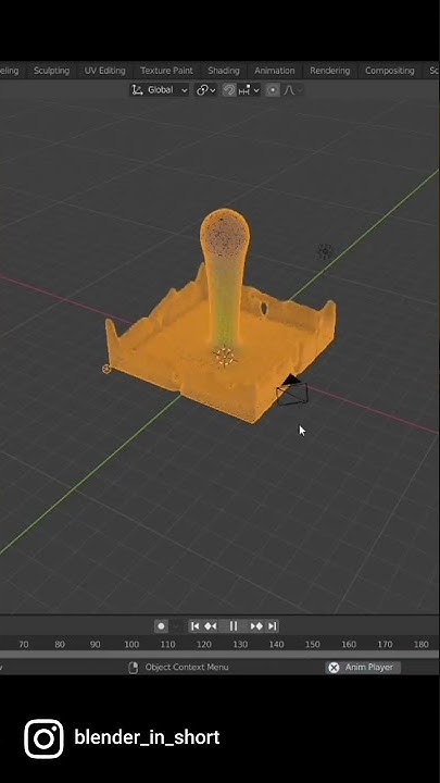 fastest fluid simulation in blender #blender #3d #maya #fluid # ...