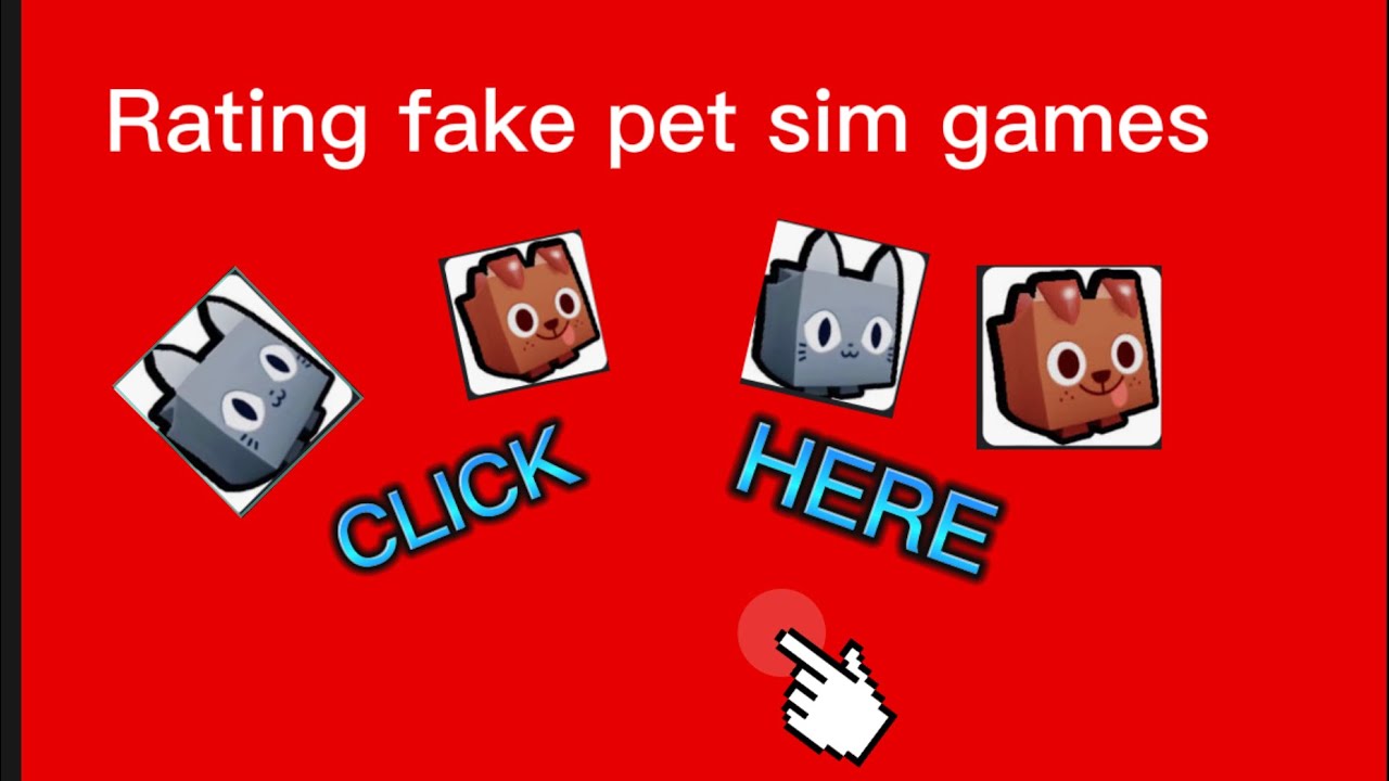 Rating fake pet simulator x GAMES in Roblox! - YouTube