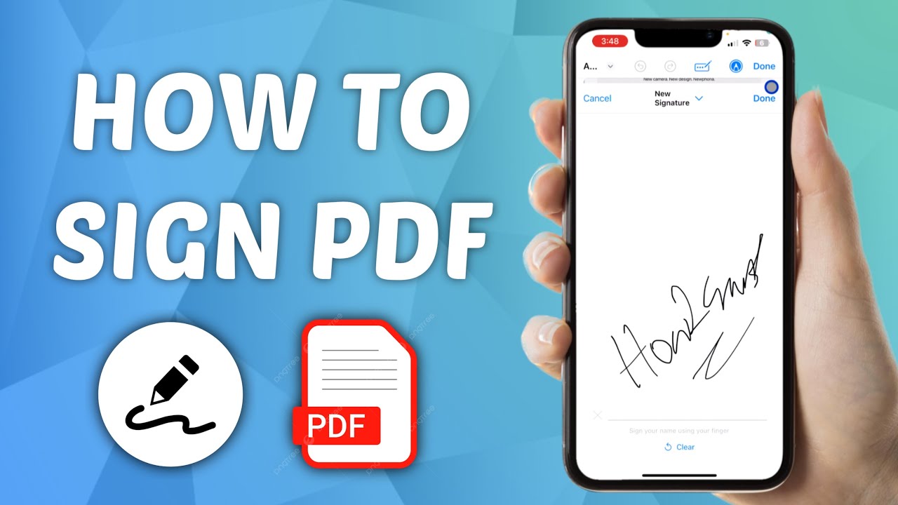 How to Sign A PDF on iPhone - Add Signature to PDF - YouTube