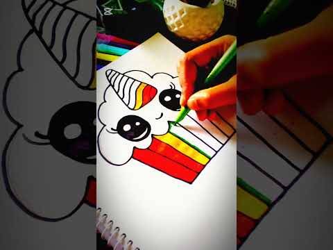 How to Drow Cute kawii Cap Icecream Coloring Pages for Kids 🧁🧁🧁