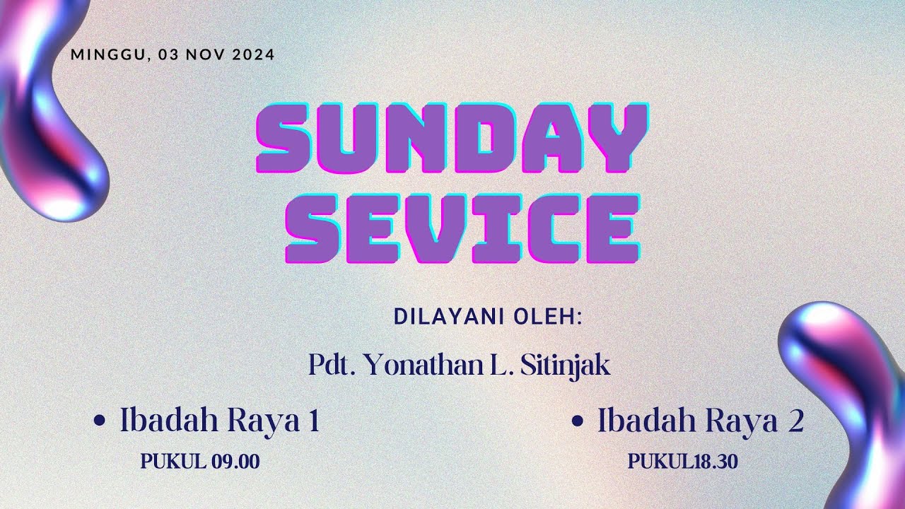 IBADAH RAYA 1, 03 NOVEMBER 2024 - YouTube