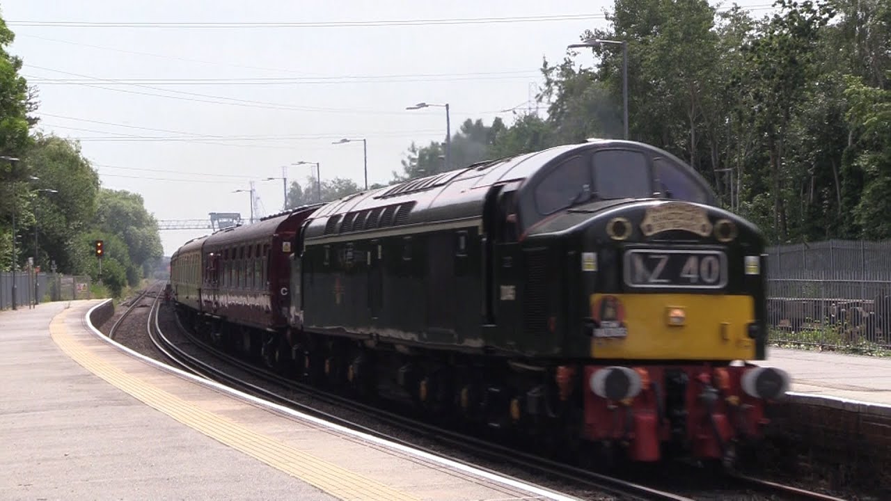 1z40 - D345 DIESEL LOCO PATHFINDER RAILTOURS 50TH ANNIVERSARY BURTON ...