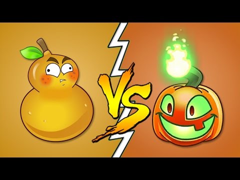 Plants Vs Zombies 2 Calabaza de Fuego Vs Calabaza Iluminada - YouTube