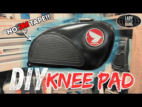How to Make a Custom DIY Motorcycle Gas Tank Kneepad from Leather!