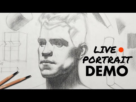 Male Head Drawing Livestream W/ Brian Knox - YouTube