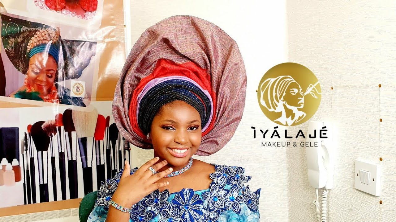 2020 latest Trending unconventional gele tutorial - YouTube