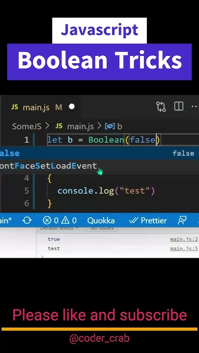 Boolean Type Conversion In Javascript Shorts Youtube
