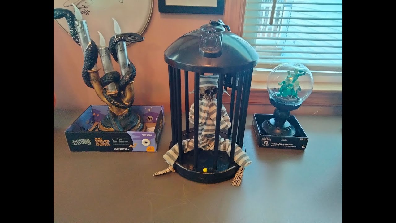 NEW FOR 2022 Gemmy Halloween Animated Animatronic Skeleton In Cage ...