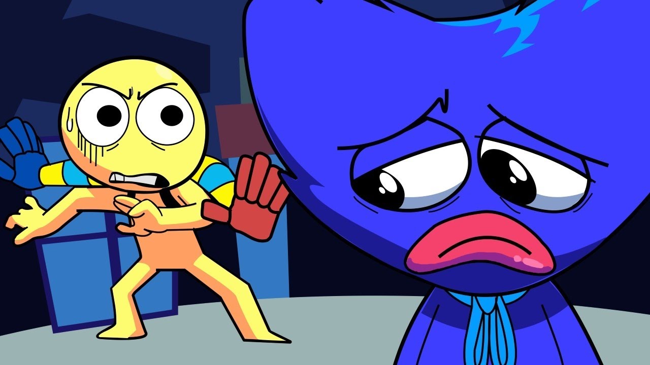 HUGGY WUGGY IS SO SAD WITH PLAYER! Poppy Playtime Animation - YouTube