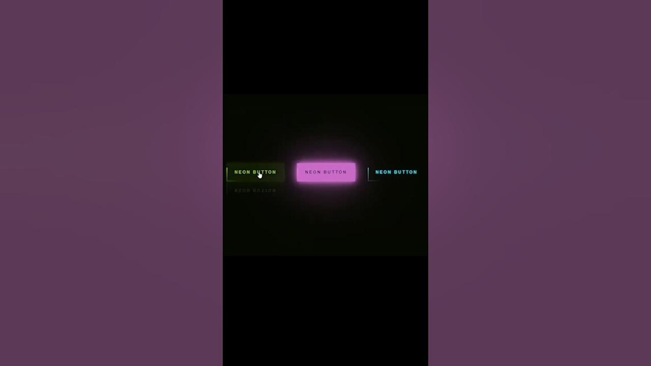 Asmr Coding Create Neon Glowing Button Effects With Html And Css Asmrcoding Css Html Youtube