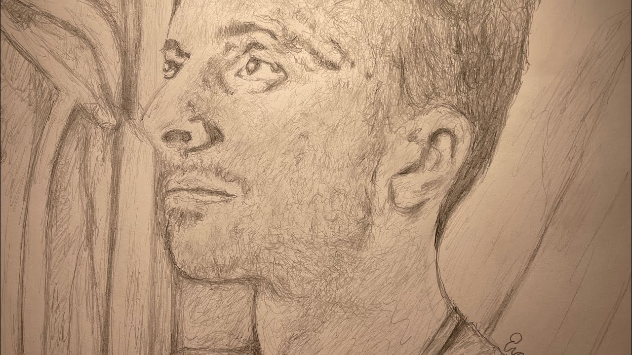 🇵🇹ART BY EVANGELOS Pencil sketch portrait drawing of famous football ...
