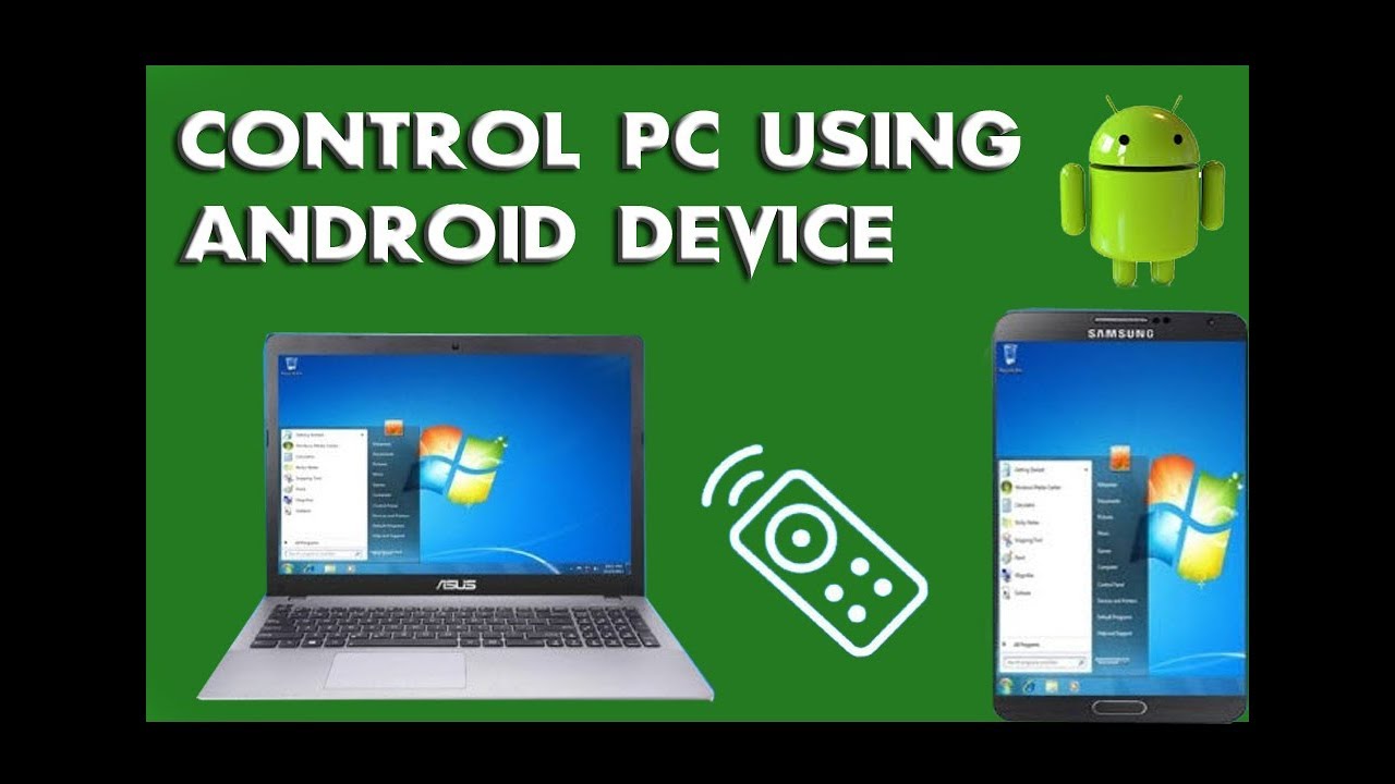 How to Control PC / Laptop using android Device - YouTube