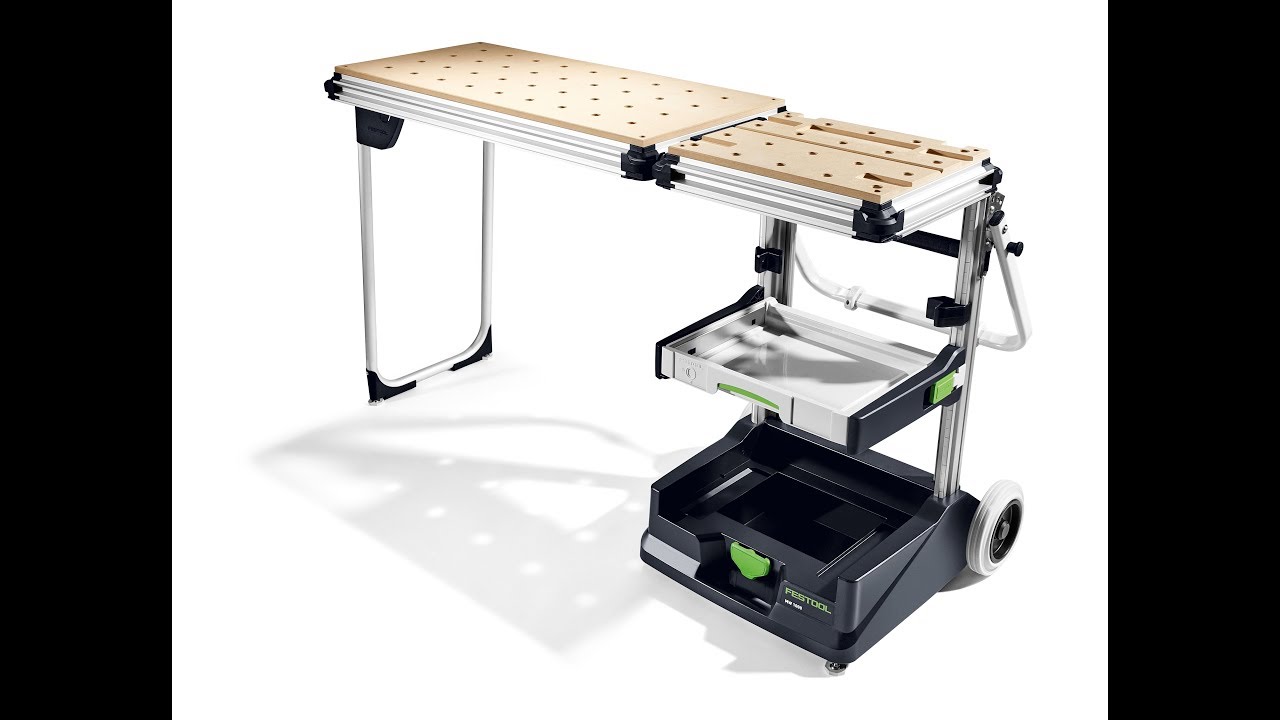 Mobile workshop Festool MW 1000 203802 203454 203457 - YouTube