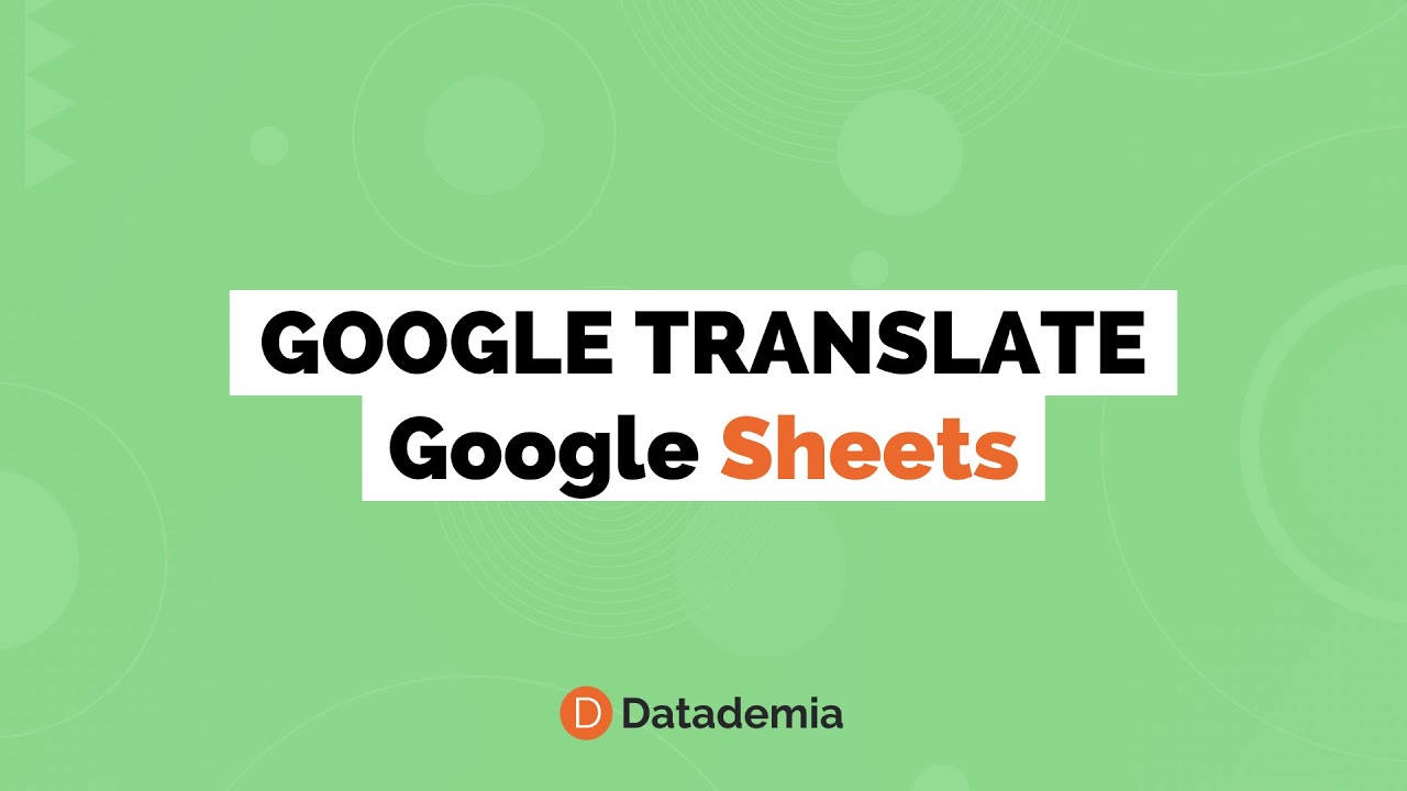 Como Utilizar Google Translate En Google Sheets YouTube Como Utilizar Google Translate En Google Sheets YouTube