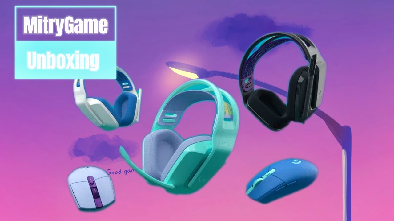 UNBOXING 📦 LOGITECH G535 🎧💙🖤- REINAMITRY 👑 - YouTube