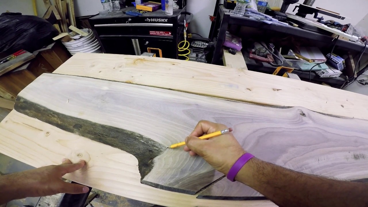 How to Make a Rustic Walnut Cutting Board!! by MW Custom Creation - YouTube