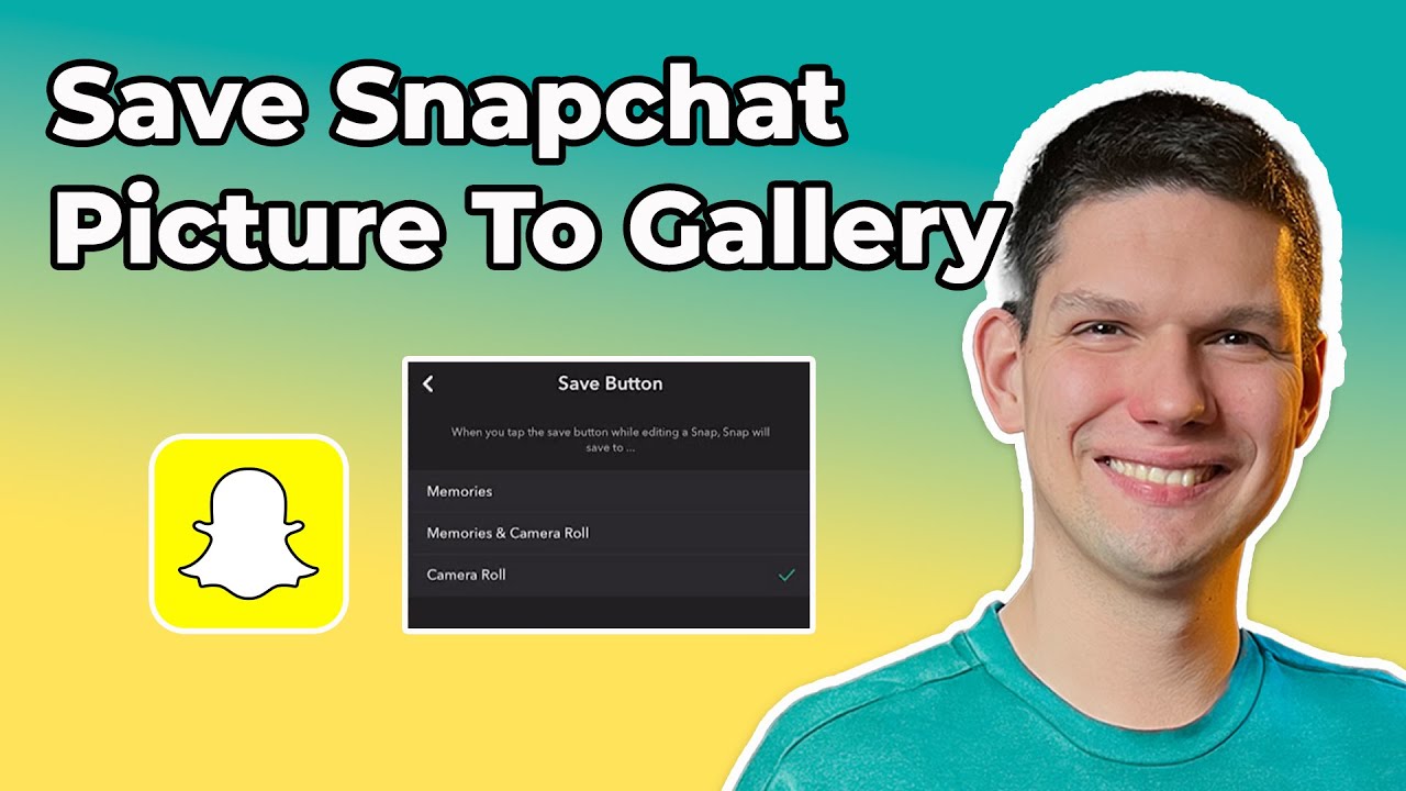 How To Save Snapchat Picture To Gallery - YouTube
