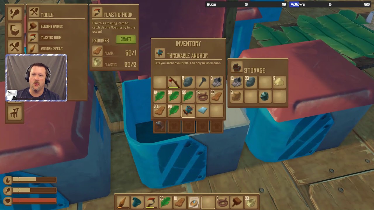 Raft Highlight: I want to do better inventory management! - YouTube
