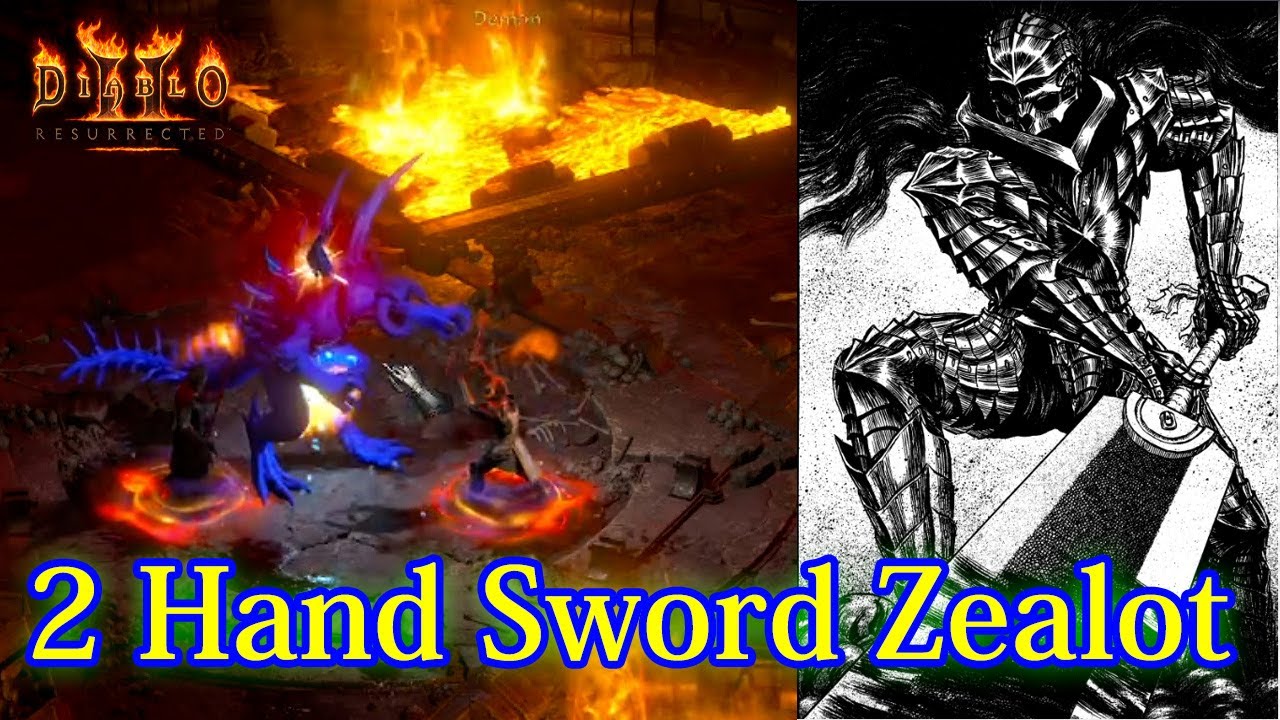 【D2R】Two hand Zealot 一刀流ジール Diablo & Baal【Diablo 2 Resurrected】 - YouTube