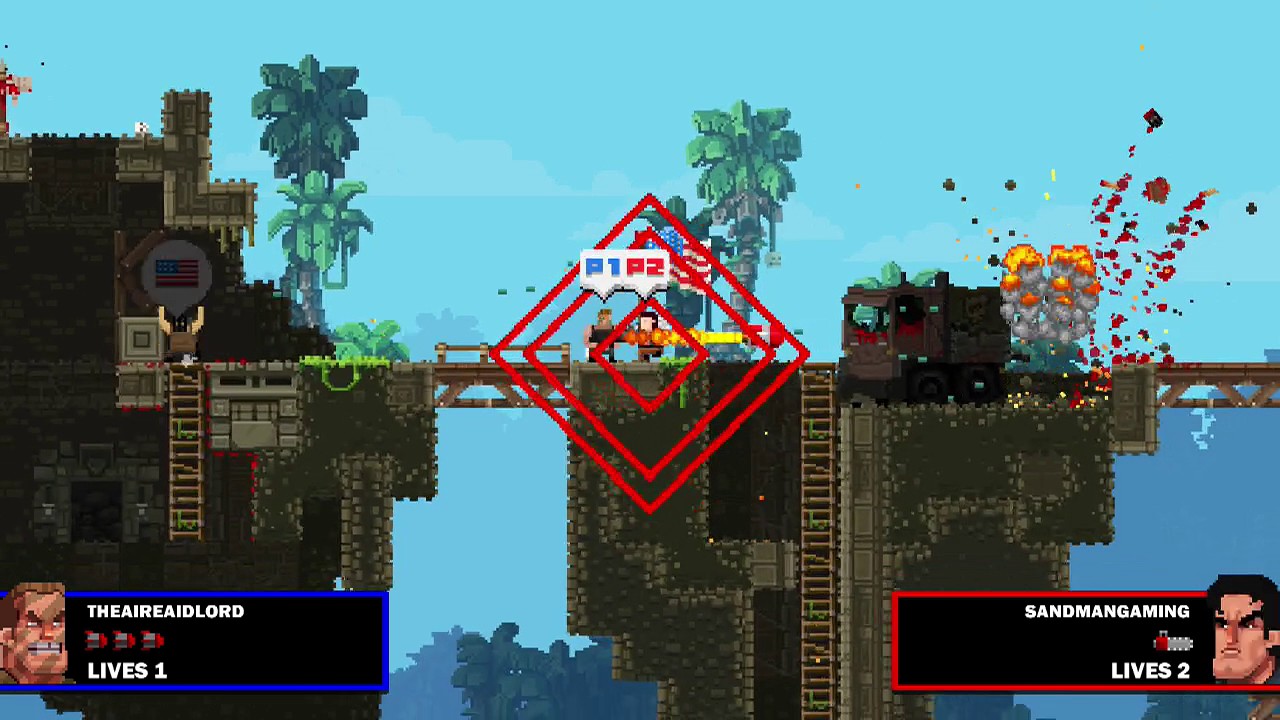 Broforce Co-op Gameplay (w/Sandman) - YouTube