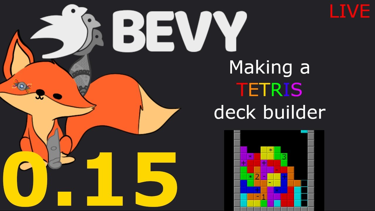 Making A TETRIS Deck Builder In Bevy 0.15 Stream 3 - YouTube