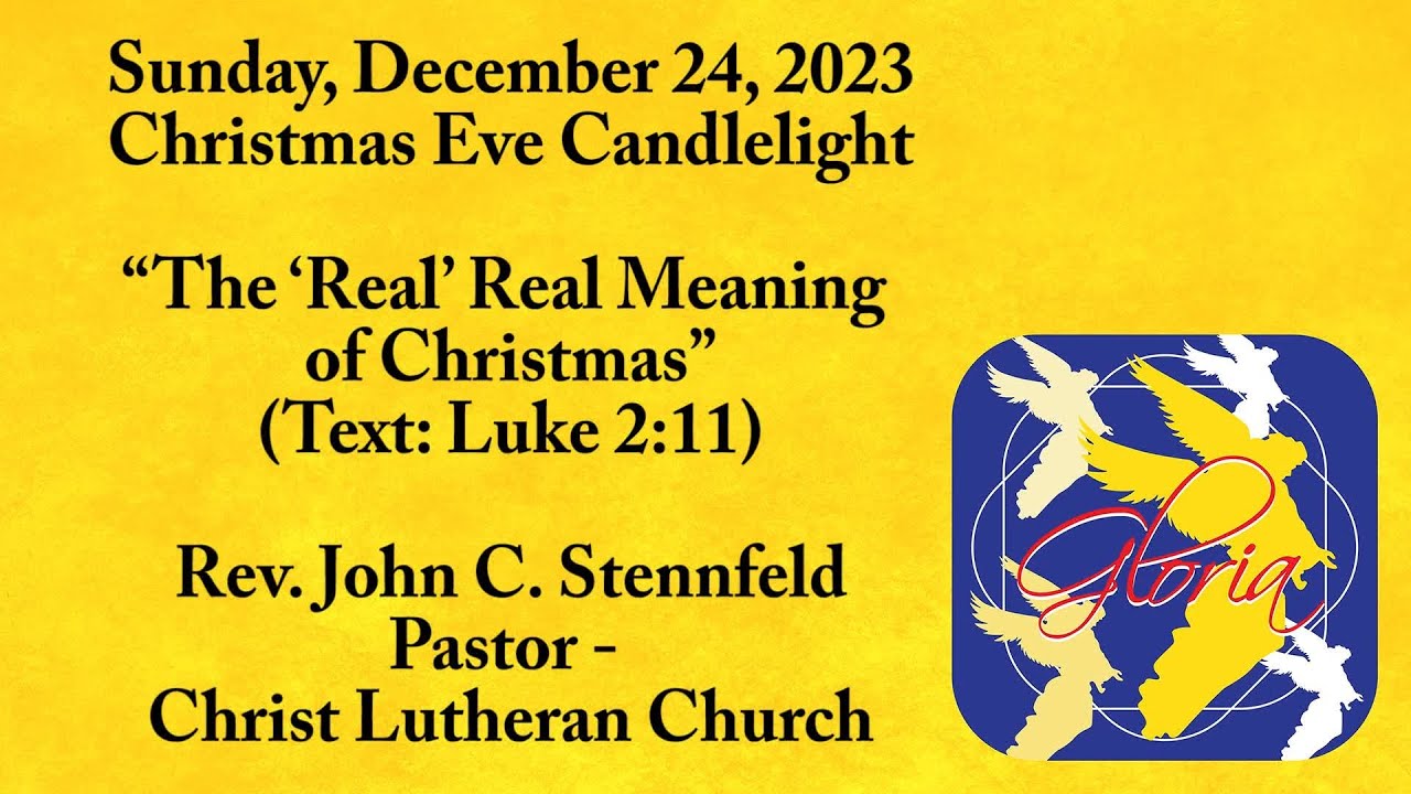 Christmas Eve Candlelight - Sunday, December 24, 2023 - YouTube