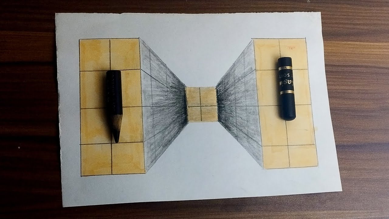easy 3D drawing for beginners.step by step 3D drawing. - YouTube