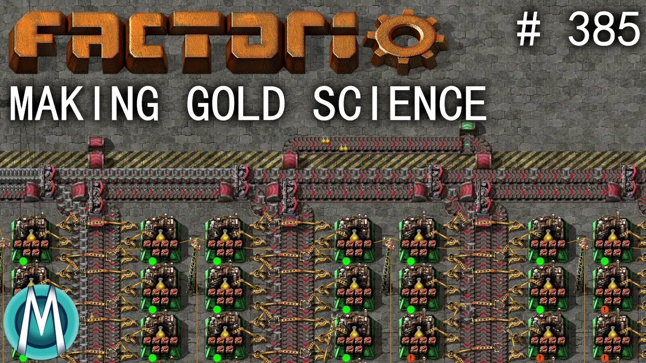 [Factorio] Angel/Bobs Ep 385: Making Gold Science - YouTube