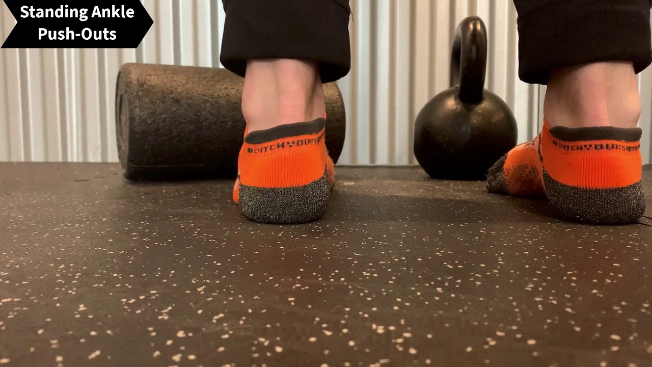 Standing Ankle Push Outs - YouTube