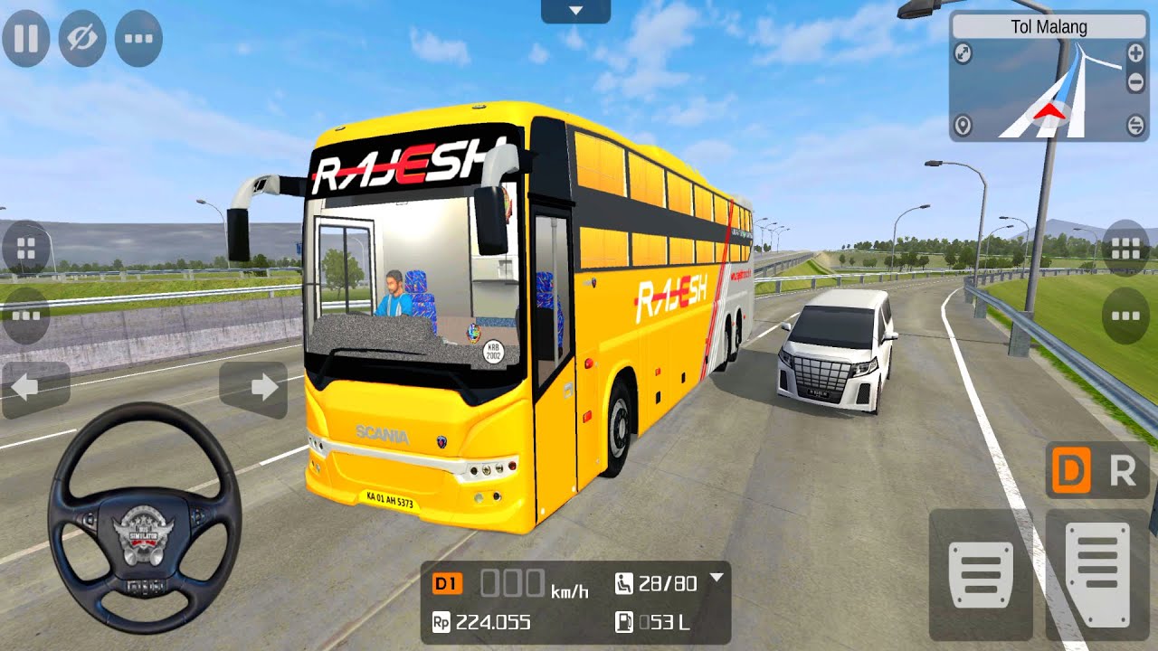 Rajesh Scania Bus Mod Driving in Bus Simulator Indonesia - Android ...